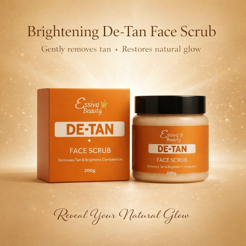 Brightening D-Tan Face Scrub (200g) – Essiva Beauty
